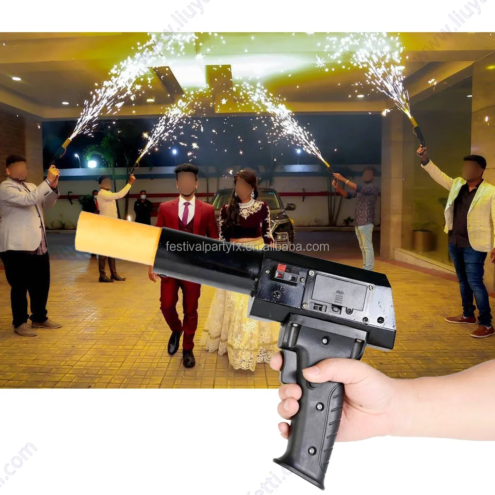 Indoor Pyrotechnic Stage Fountain Fireworks Gun - Handheld Shooter Cold ...