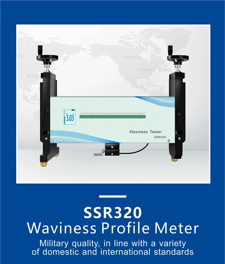 SSR320 Roughness Profilometer Large Range Digital Profile Measuring ...