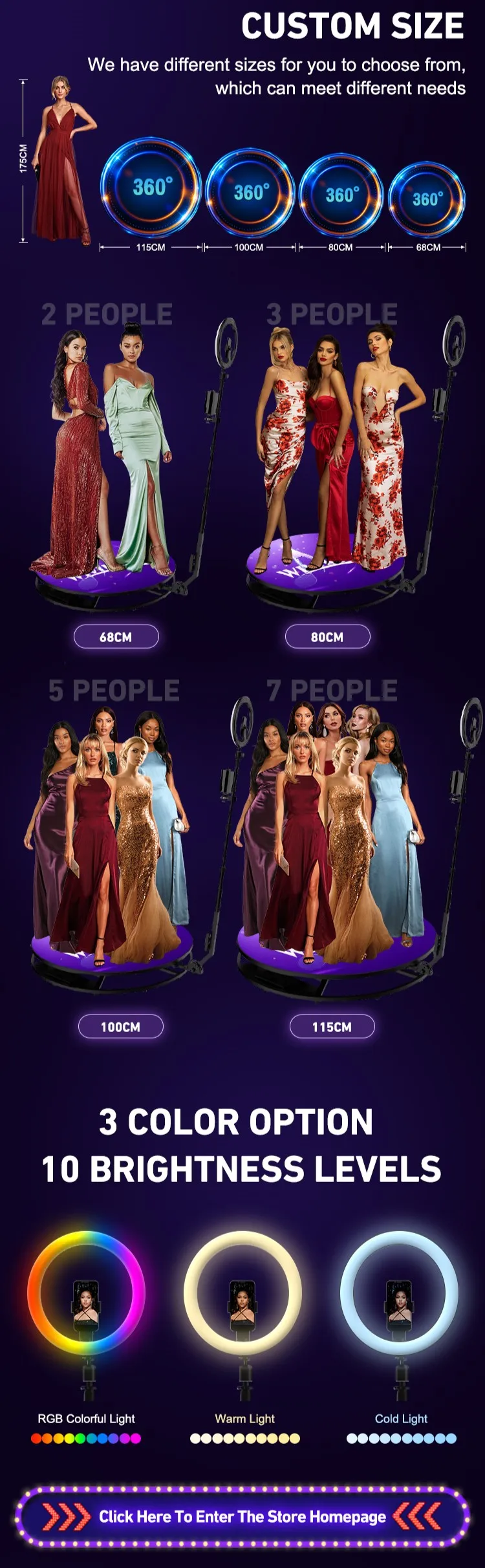 Selfie Magic 360 Photo Booth Manual Camera Photobooth 360 Portable 360 ...