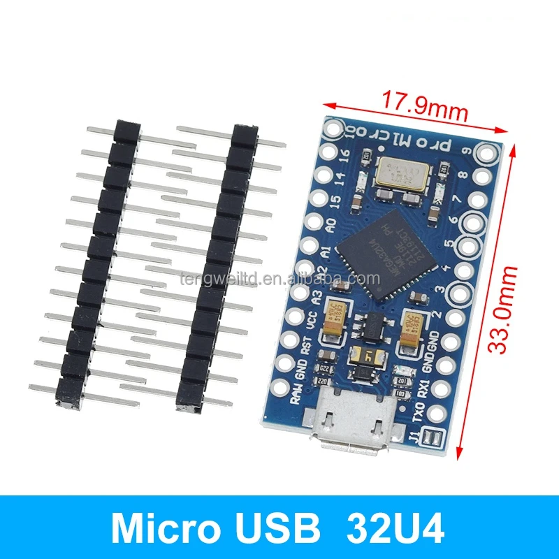 Pro Micro/mini/type-c Module With Atmega32u4 5v/16mhz Mega32u4 Mcu ...