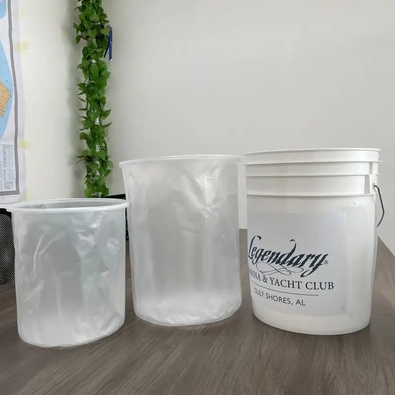 Customized Size Plastic Drum Barrel Liner Bag Paint Bucket Liner - Buy ...