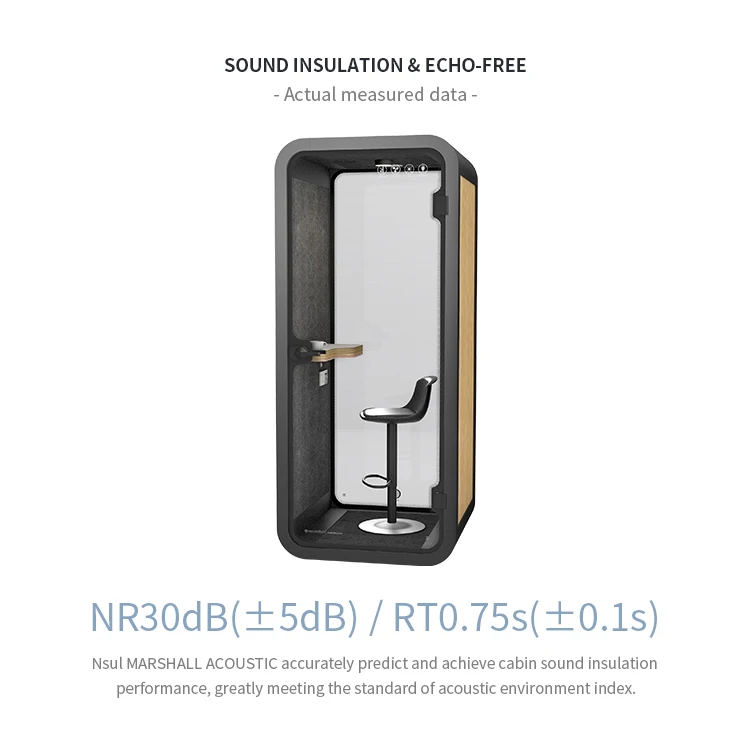 Movable Portable Acoustic Phone Booth Soundproofing Audio Pod - Buy ...