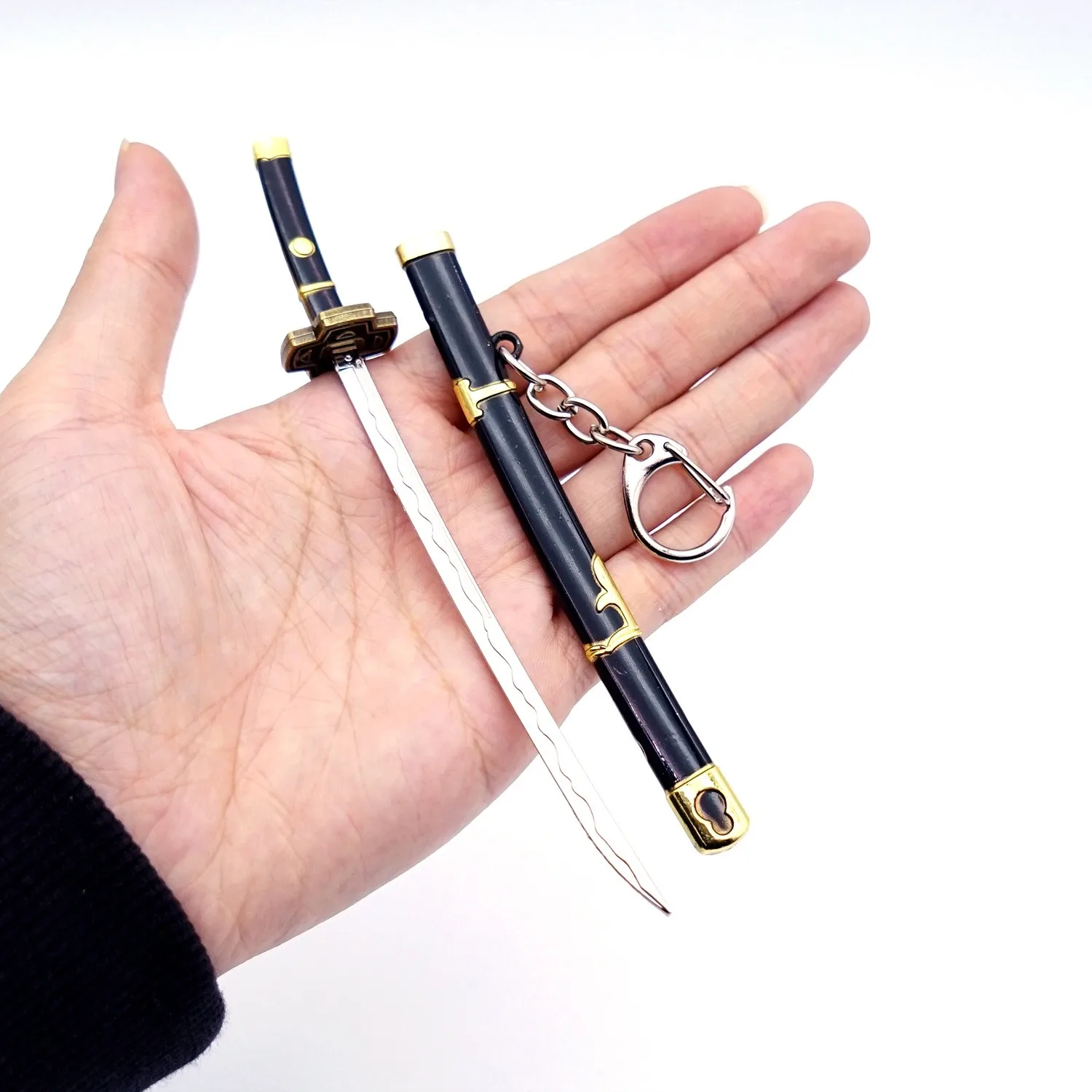 New Arrival Anime Alloy Weapon Model Pendant Key Chain Mini Katana ...