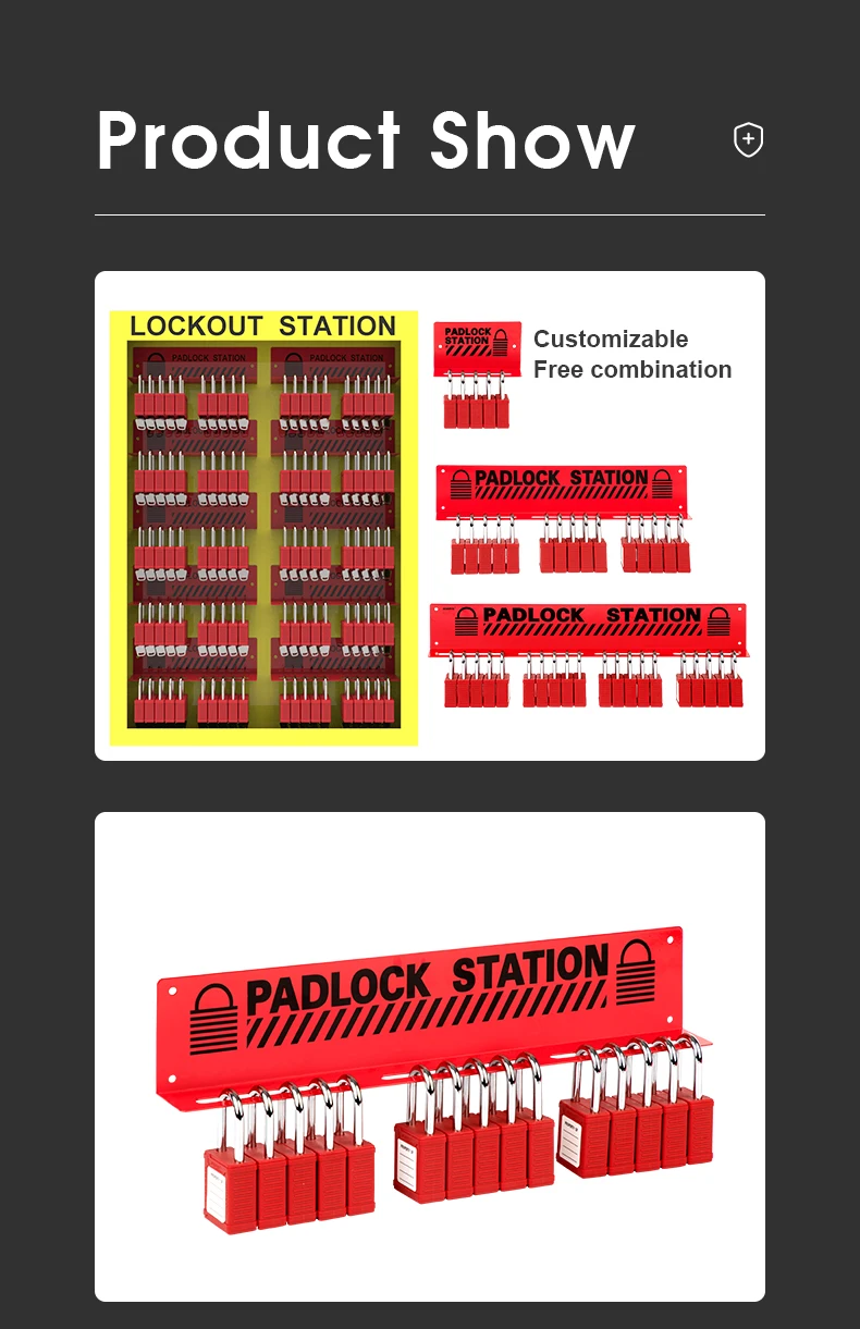 Bozzys Safety Lockout Tagout Management Station Small Steel Padlock ...