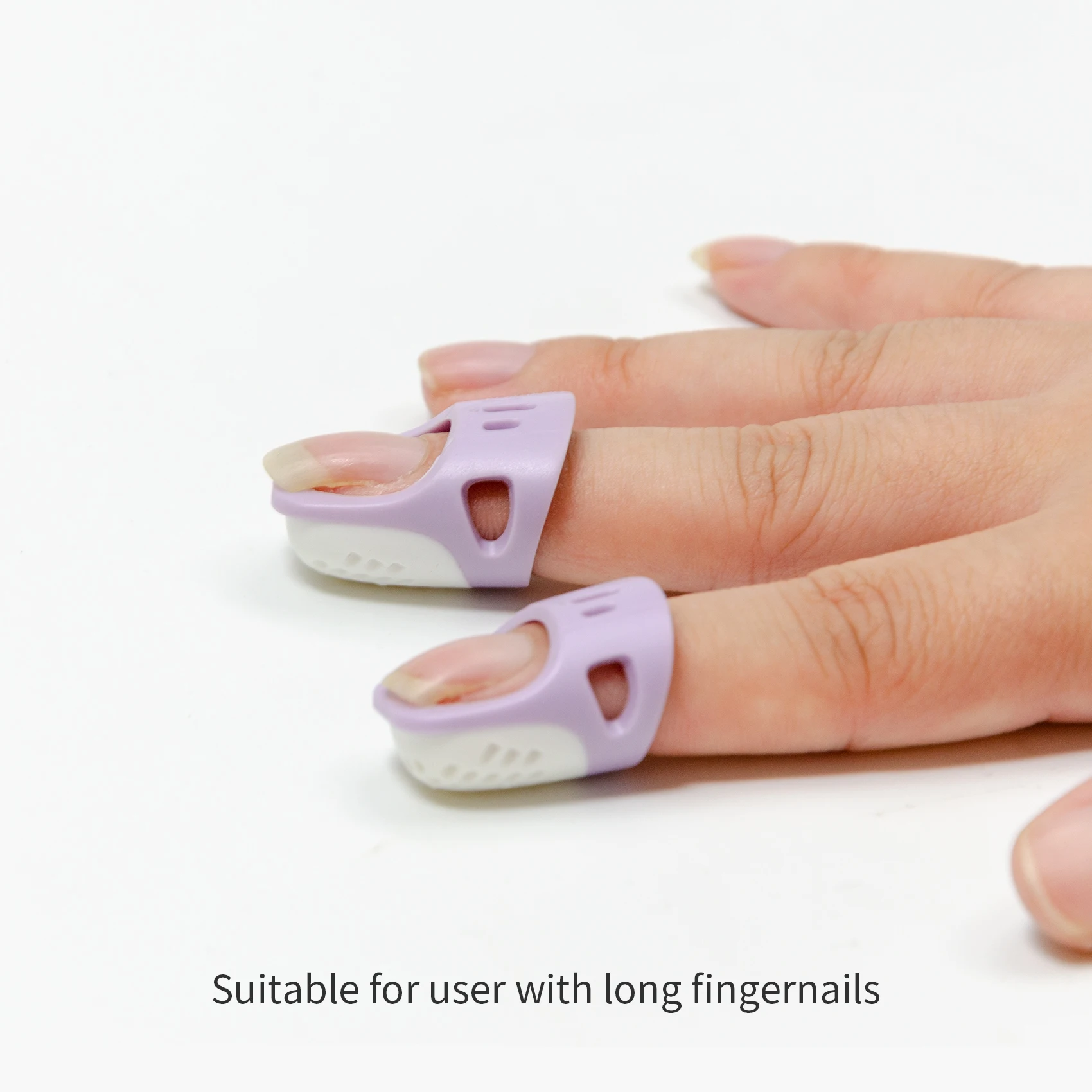 Plastic Silicone Finger Thimble Cross Stitch Sewing Accessories Finger ...