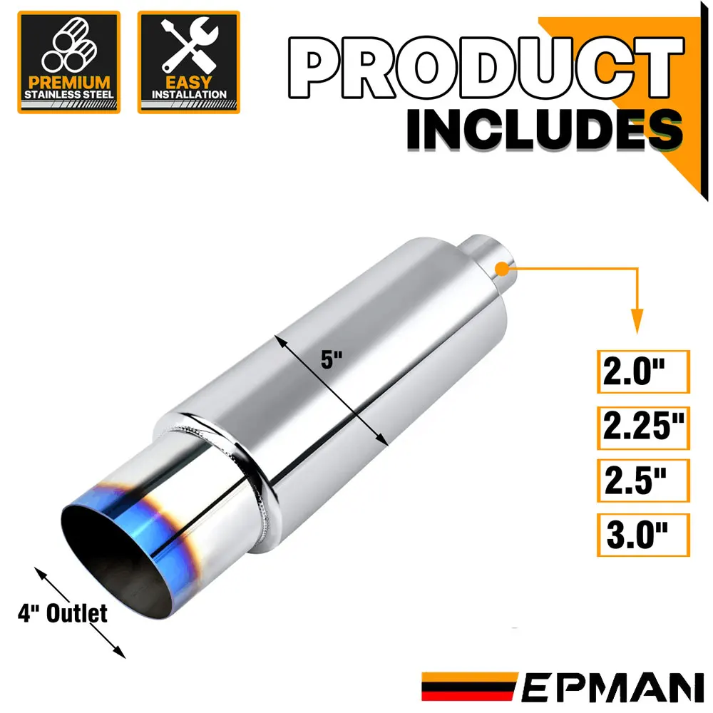 Epman 6pcs/carton Stainless Steel 4inch 102mm Outlet Round Exhaust ...