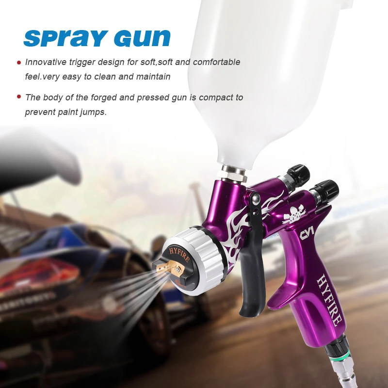 Spray De Pintura Automotiva,Pistola Spray Para Pintura Com Tinta Hvlp ...