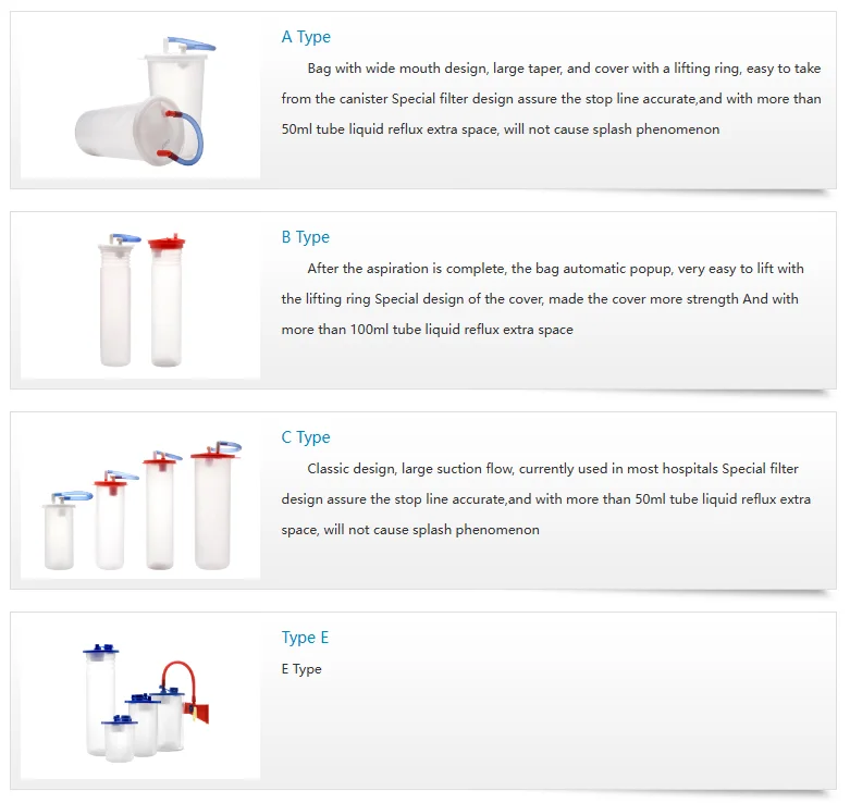 Suction Liner Disposable Hospital Suction Canister Medical Suction ...