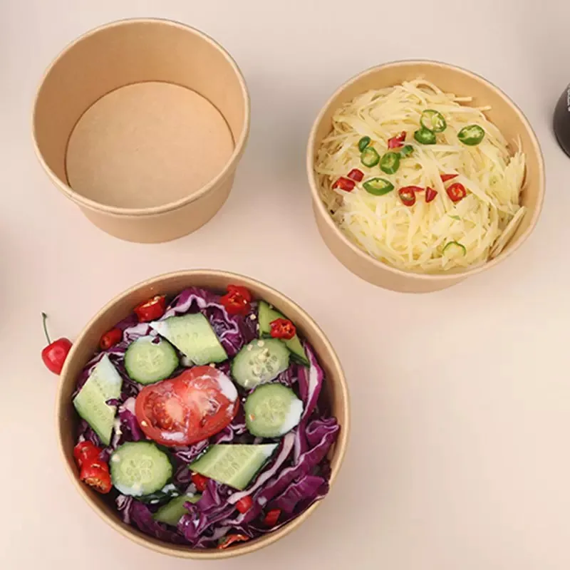 Wholesale To Go Biodegradable Kraft Food Packaging Disposable Soup Cup ...