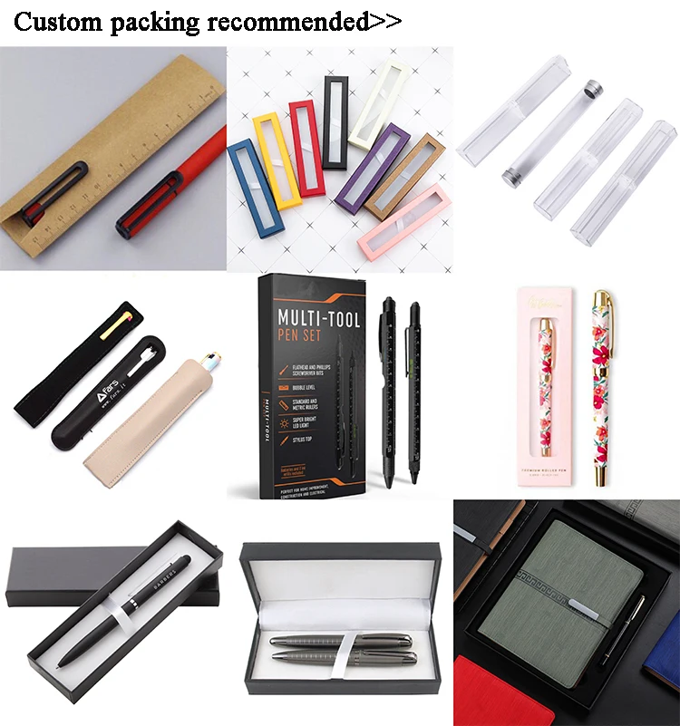 Luxury Hotel Pen Slim Metal Ballpoint Pen Rose Gold Silver Gold Color ...