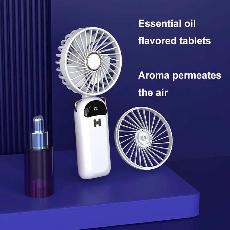 LOGO Customise Wearable Rechargeable Usb Mini Handheld Small Fan Air ...