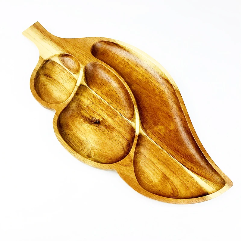 Modern Sustainable Wooden Charger Plate Trays Dinnerware Set Serving ...