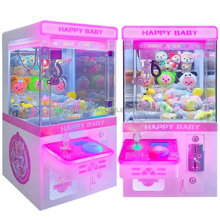 Custom 1-Player Coin-Operated Mini Metal Toy Crane Claw Machine Small ...
