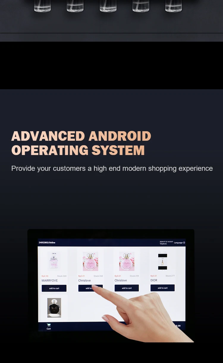 DKM Fully Automatic Smart Perfume Dispenser Vending Machine with ...