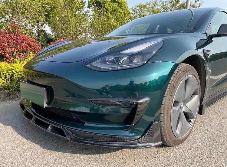 Tesla Model 3 Carbon Fiber Body Kit with Rear Spoiler & Diffuser OEM