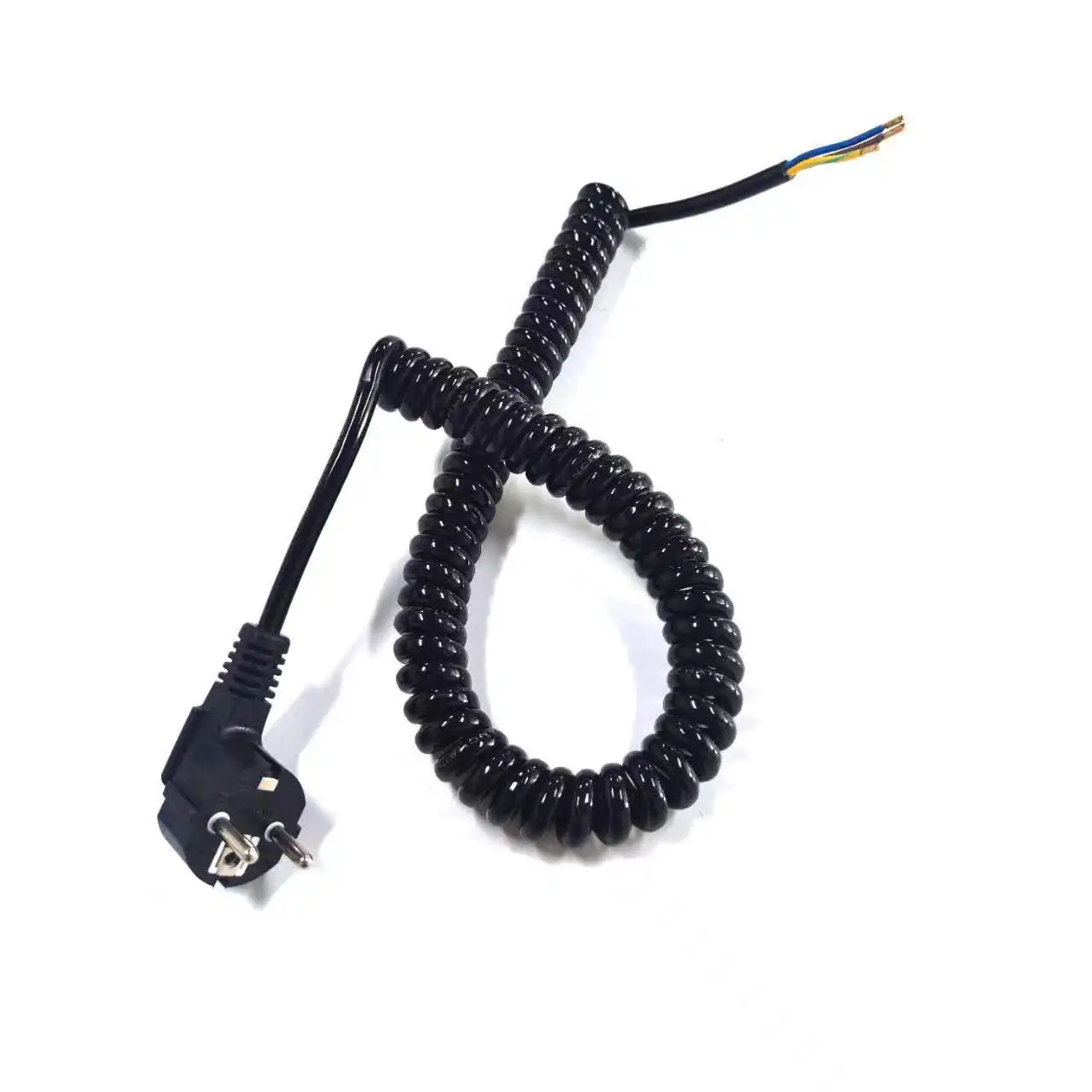 6 Cores 0.3mm2 Retractable PUR Jacket Coiled Cable Power Cord