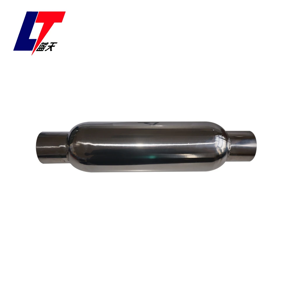 Universal Car Exhaust Round Muffler Silencer - Buy Car Muffler ...