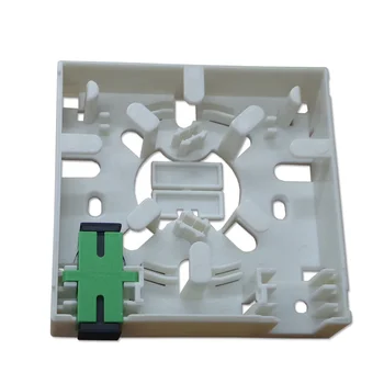 Wall Mount Fiber Optic Box 1 2 4 Core Rossete Box Mini 86x86mm Ftth ...