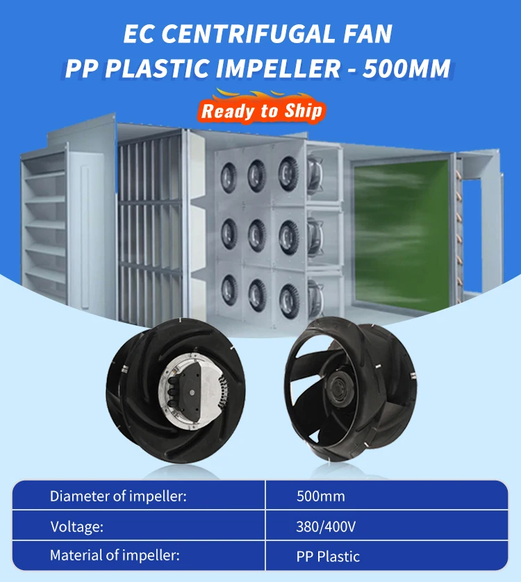 Ebmpapst R3G500-FA28-03 - Efficient 500mm AHU Fan Solutions