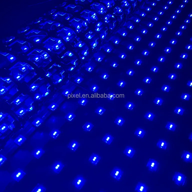 Building Facade Lighting P100 Led Curtain Soft 3d Led Warm White Mesh ...