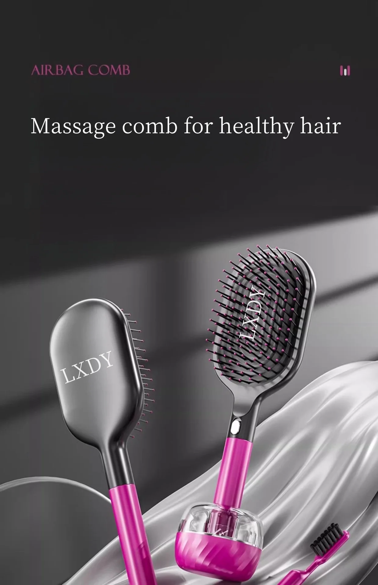 Hot 2025 New ABS High-end air Bag Comb, Scalp Massage, Beauty Salon ...