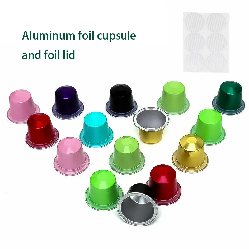 Sealable Aluminum Foil Coffee Capsule with Colorful Lids