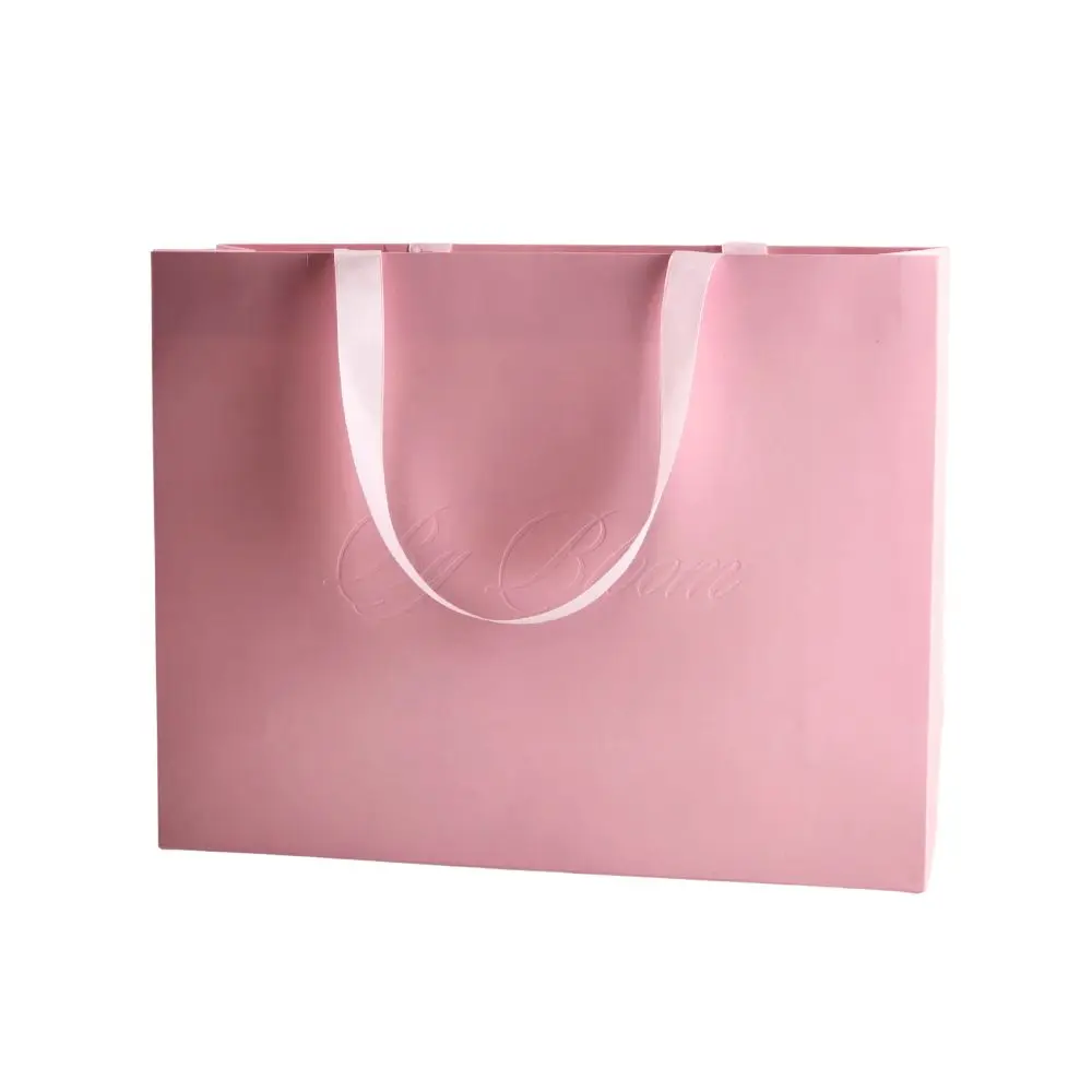 Entry Lux Custom Embossed Logo Printing With Your Own Logo Ribbon Pink ...