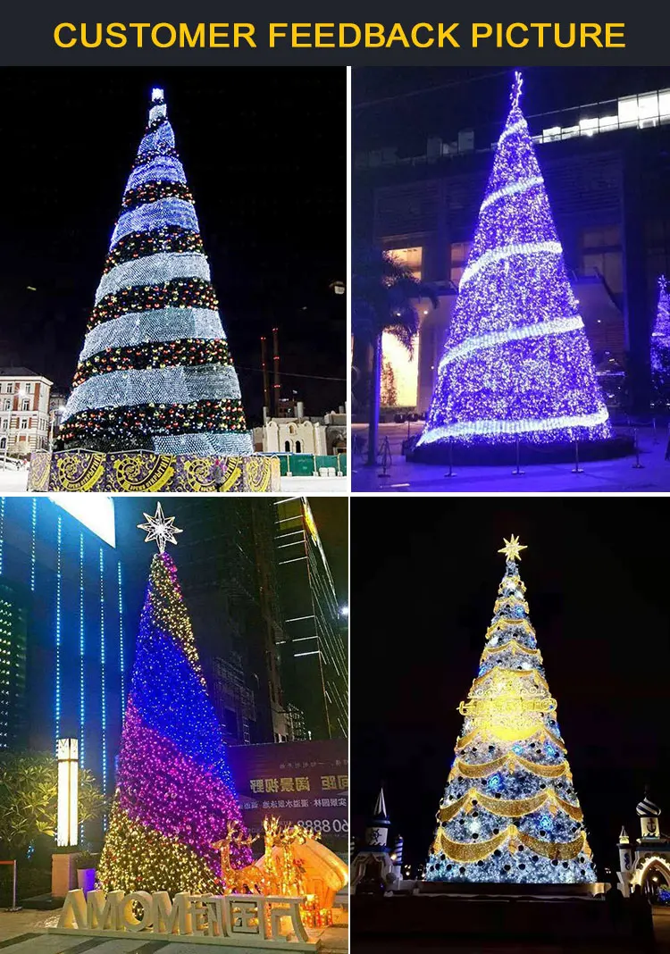 Shopping Mall Christmas Tree Outdoor Commercial Decorated Tree 20ft ...