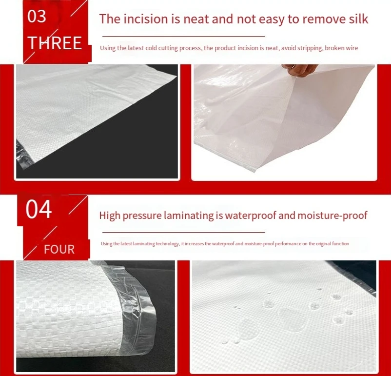 25kg 50kg White Color Plastic Polypropylene Pp Woven Bags For Grains ...