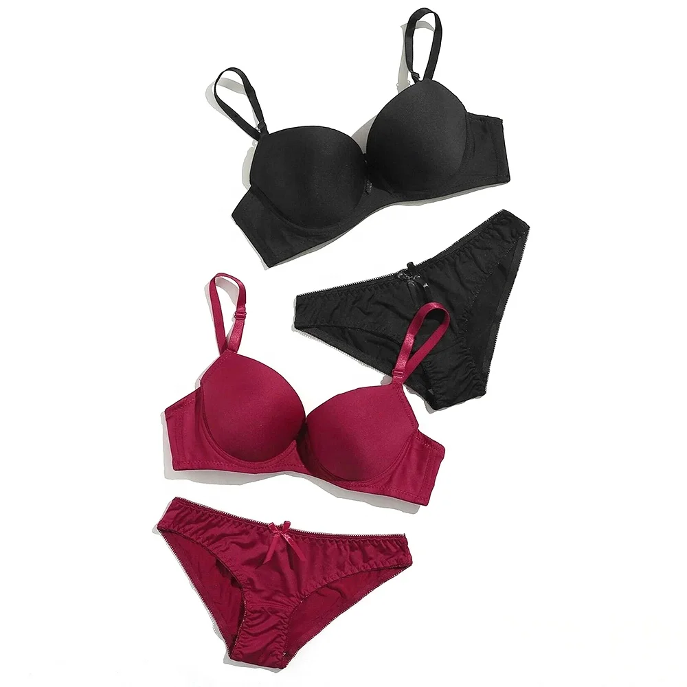 Fashion Wired Bra And Penty Back Closure Ladies Sexy Panties And Bra ...