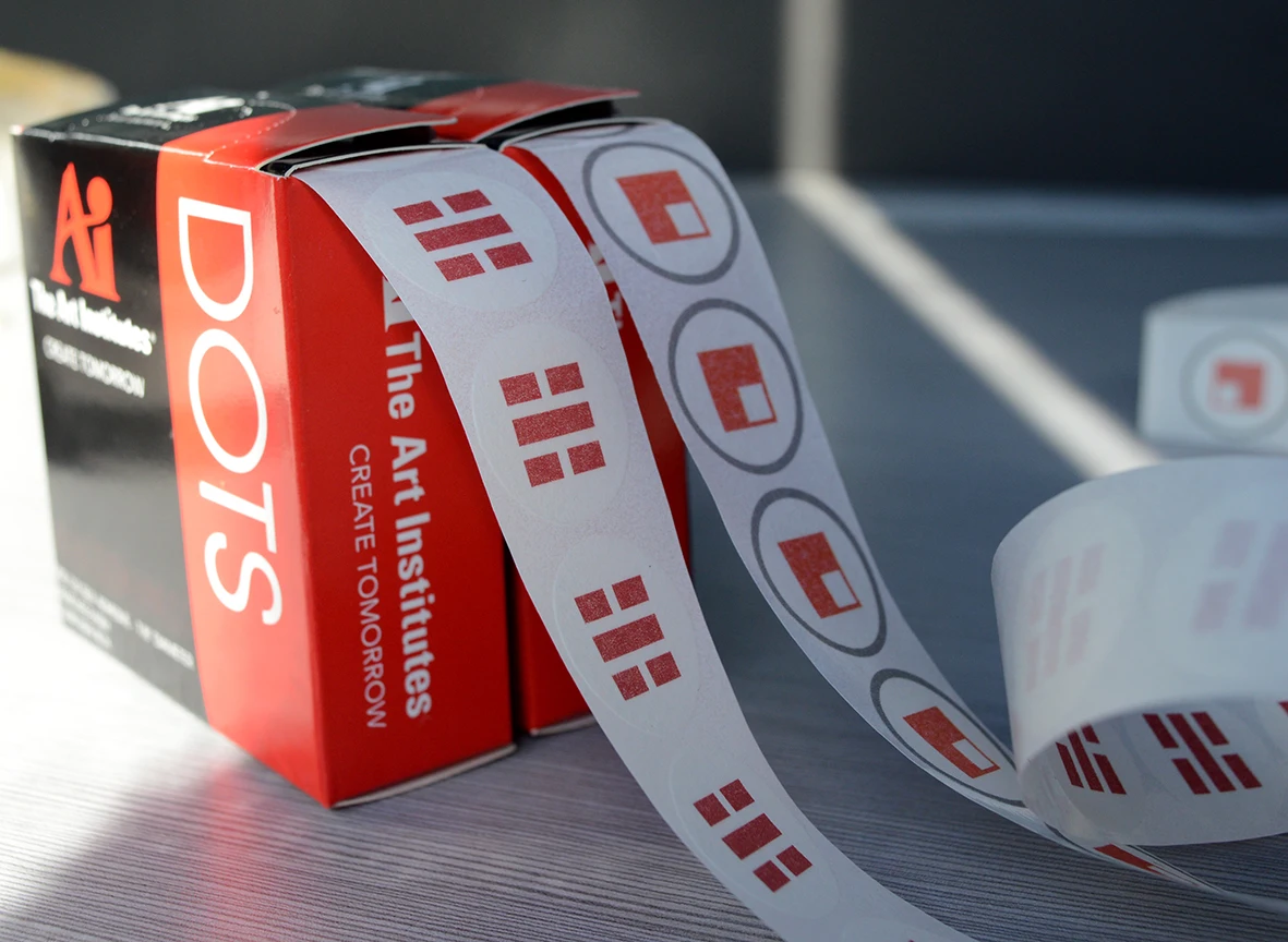 Custom Printing Drafting Dots - Versatile & Durable Stickers