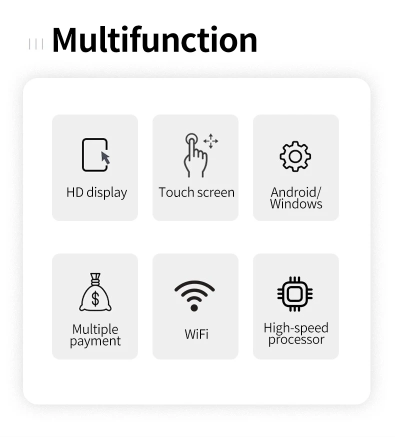 Automatic Food Kiosk Touch Screens Custom Self-service Kiosk Menu ...