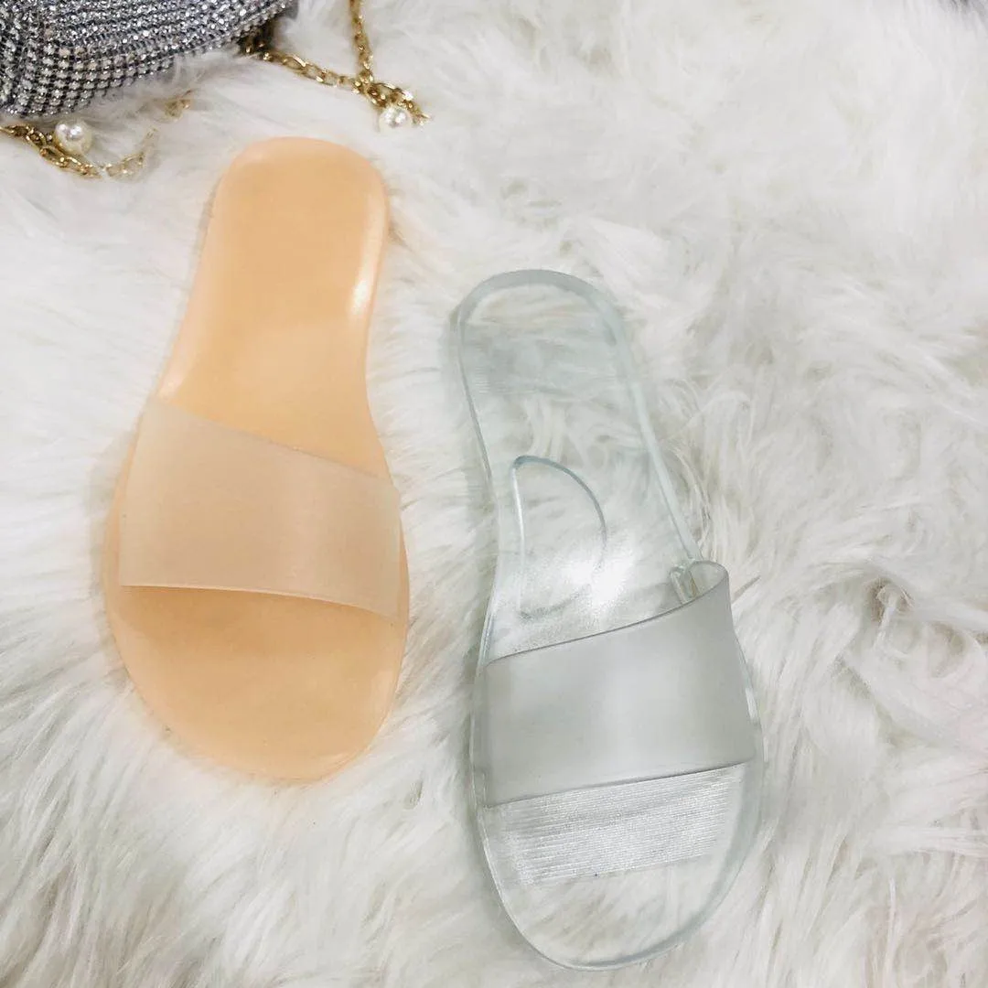 S1002 New Styles Women Transparent Upper Sandals Hot Sale Clear ...