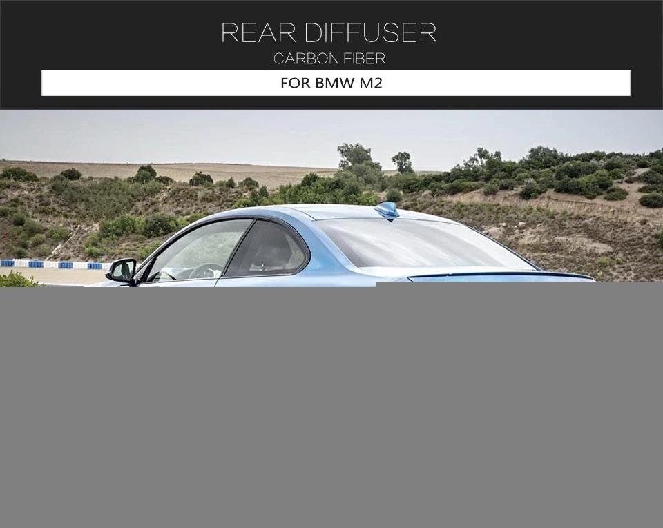 JCSPORTLINE Carbon Fiber M2 Rear Diffuser for BMW 2016-2020