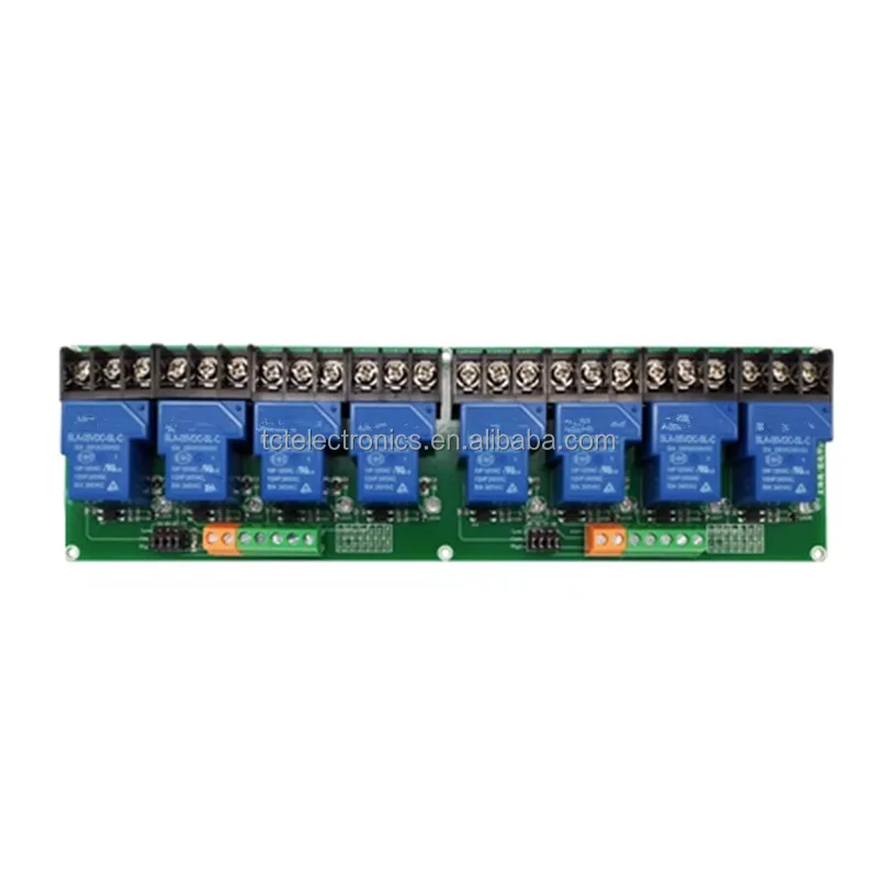 8 Way Relay Module 5V/12V/24V High and Low Level Trigger Smart Home PLC ...