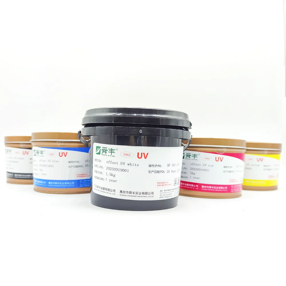 Uv Printing Ink High Wear Resistance Offset Ink For Customizable Gold ...