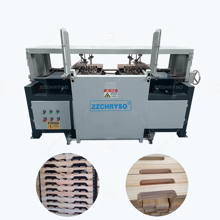 High Speed Stringer Pallet Notching Machine Single Head Wood Pallet ...
