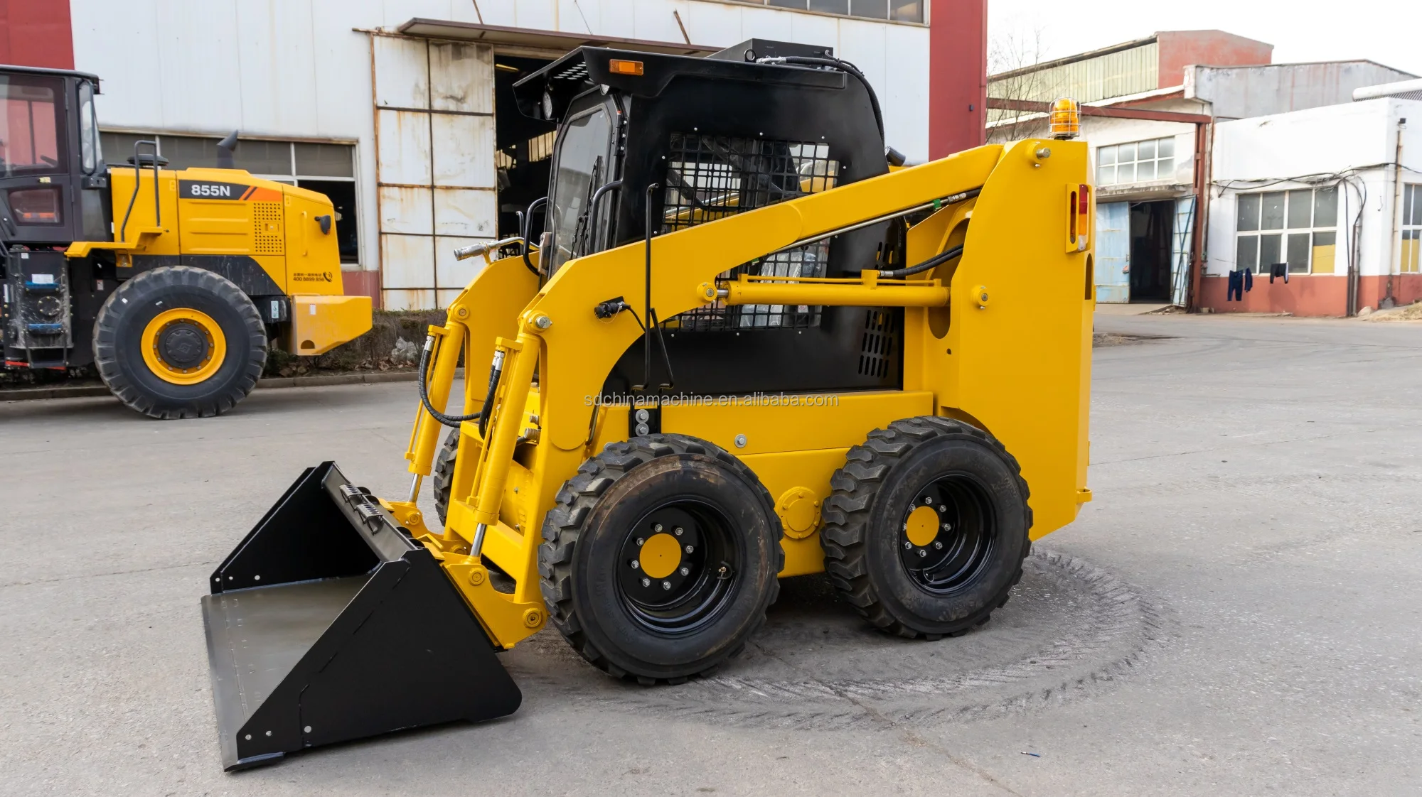 Christmas Promotion Small Skid Steer Front End Loader With Bucket Mini ...