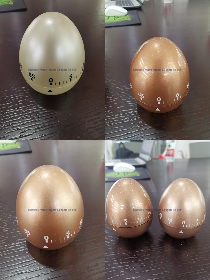 Custom Logo Mechanical Stainless Steel Wooden Kitchen Egg Timer With ...