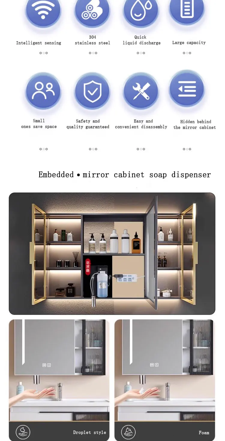 Hot Selling Luxury Hotel Bathroom Hidden Soap Dispenser Contactless ...