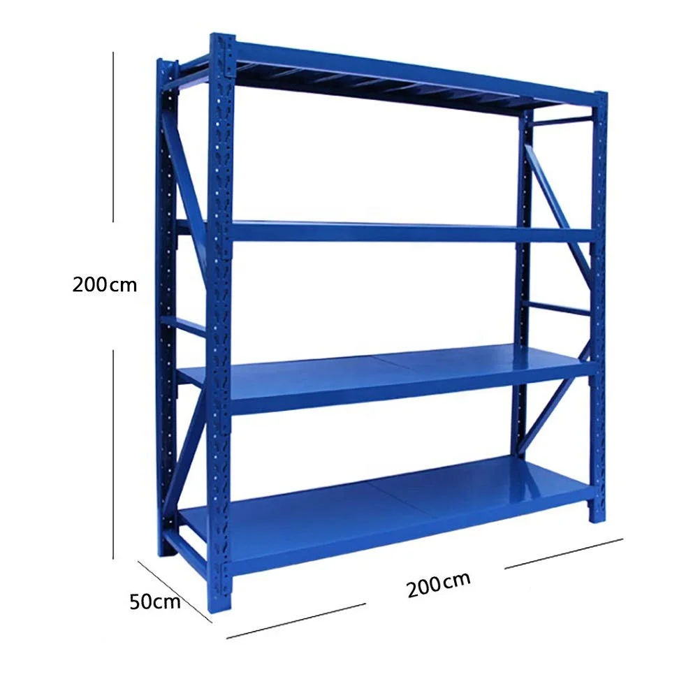 Heavy Duty Metal Garage Shelving Rivet Shelves Boltless Durable Shelves ...