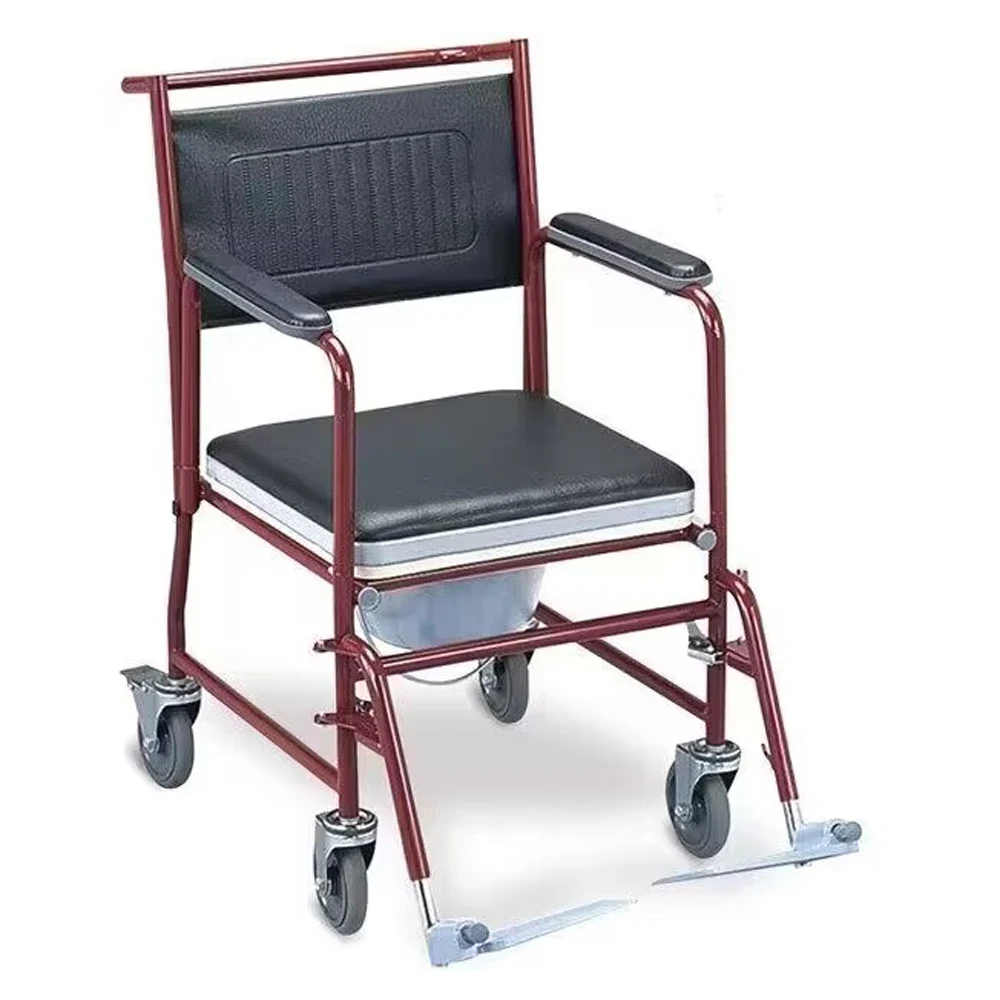 Mobile Commode Chair with Wheels for Elderly Shower| Alibaba.com