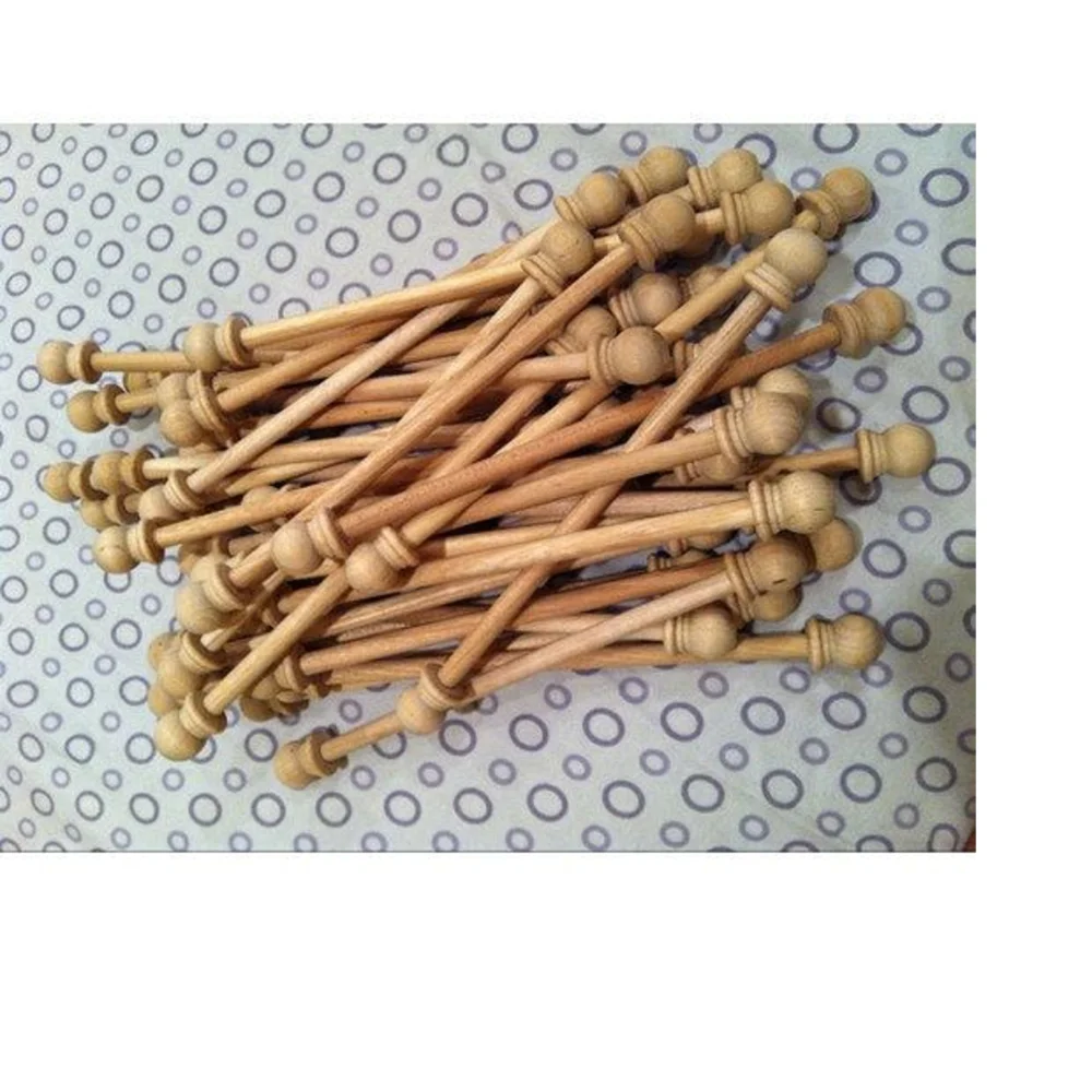 Red Wooden Scroll Rods - Perfect for DIY Wedding Scrolls