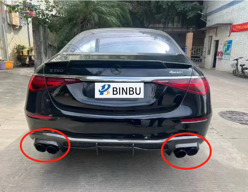 FOR Mercedes Benz S-Class Tailpipe W223 Upgrades Babos Style Tail ...
