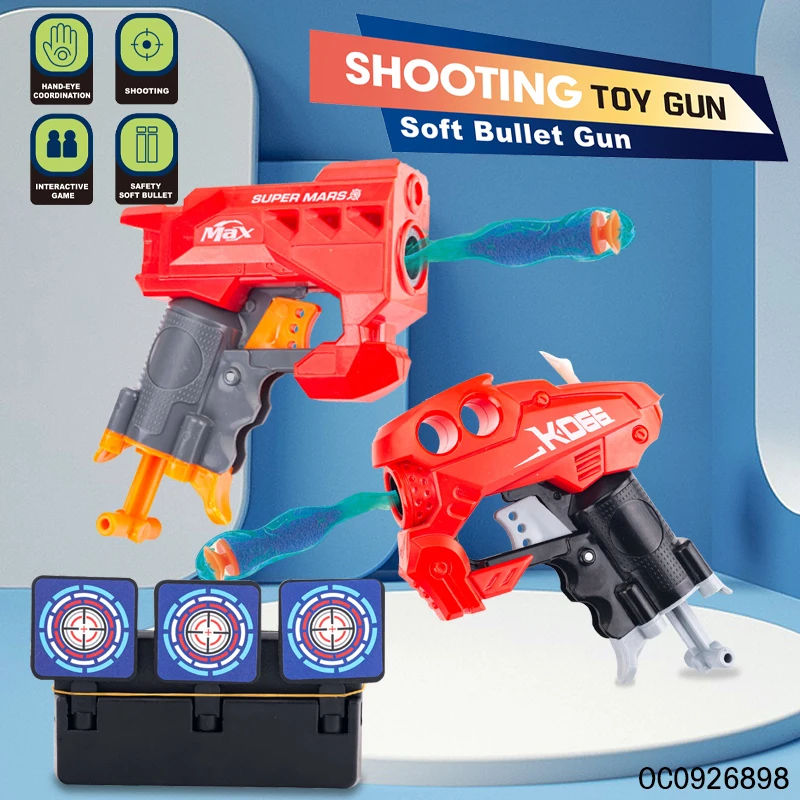 Interactive Gun Moving Shooting Target Games Soft Bullet Gun Target For ...