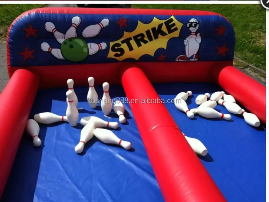 8x3m Inflatable Bowling Alley - Fun for Kids & Events