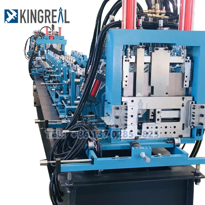 1-3mm Cz Purlin Roll Forming Machine Quick Cz Interchanging Light Steel ...