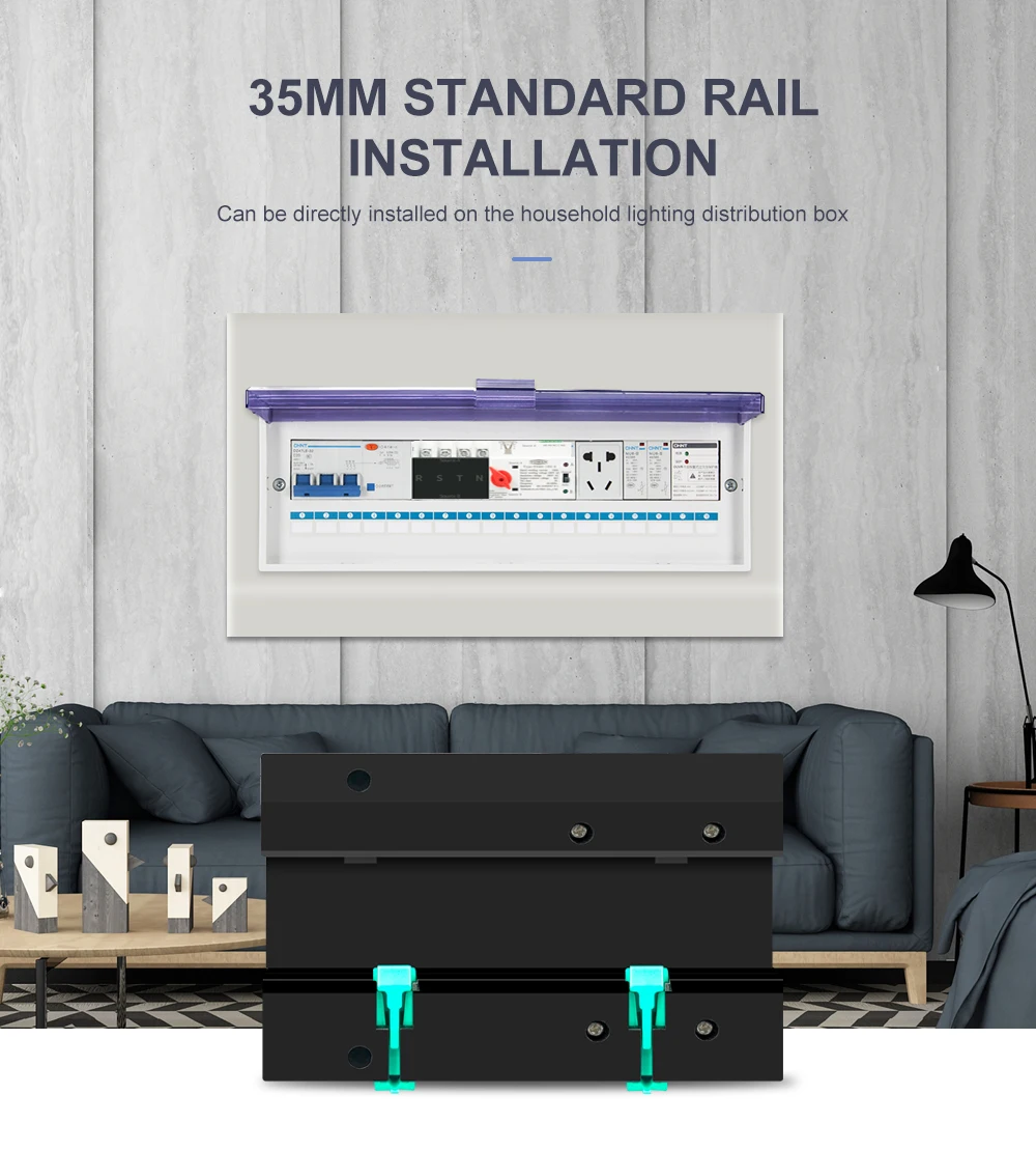 3 Phase Din Rail ATS Dual Power Automatic Transfer Switch Electrical ...