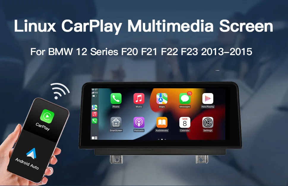 CARABC Linux System Wireless Apple Carplay for BMW 1/2 Series