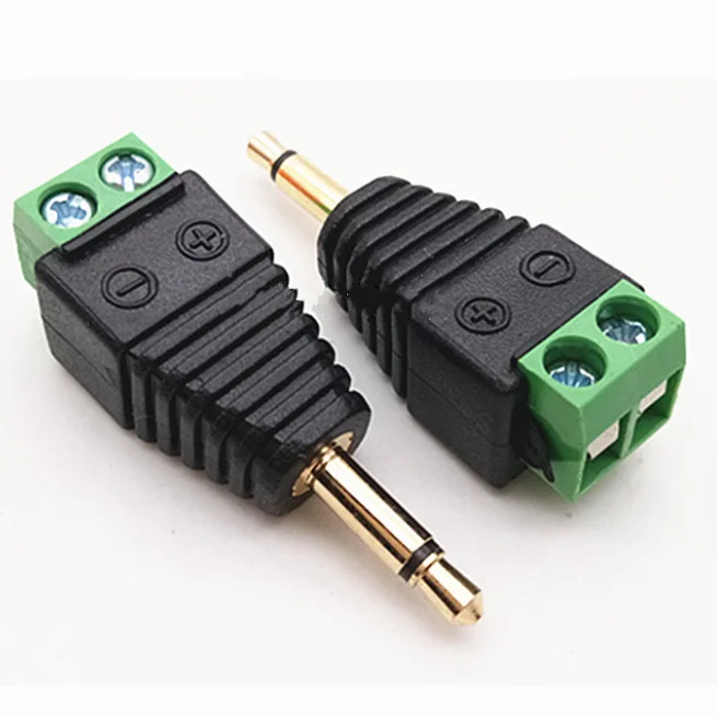 3.5mm Mono Plug Male And Female Removable Terminal Block 3.5 Mm Adapter ...
